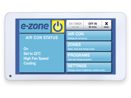 E-Zone | Touchscreen Temperature Control | Airforce Aircon